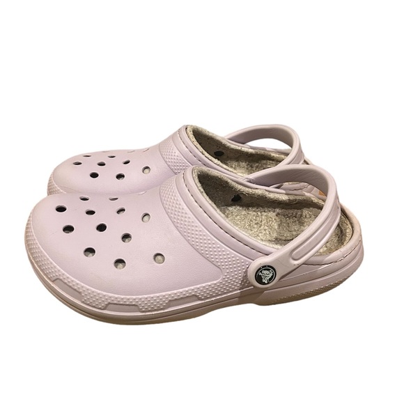 CROCS | Shoes | Fleece Lined Fur Classic Crocs Light Purple | Poshmark